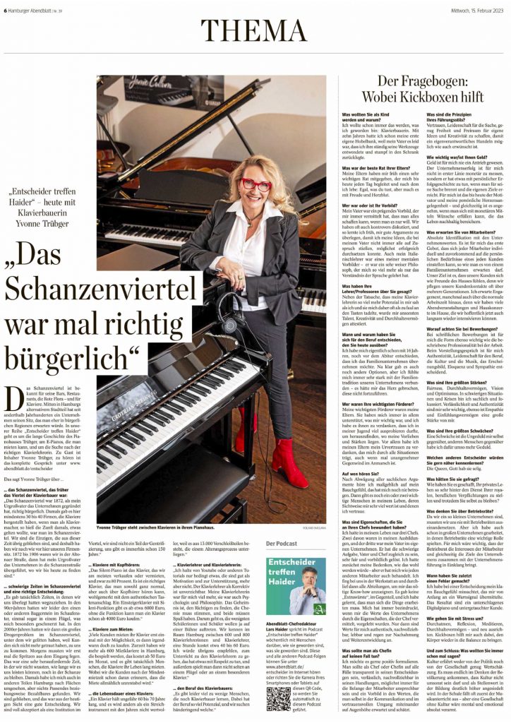 Presseartikel | Alsterhaus – Ausgabe 110 Jahre Alsterhaus / April 2022